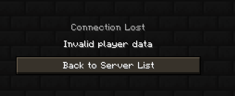 Lost Connection Invalid Player Data at the start · Issue #435 ...