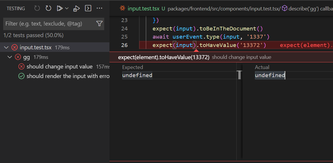 Expected/Actual's values are `undefined` · Issue #80 · vitest-dev ...