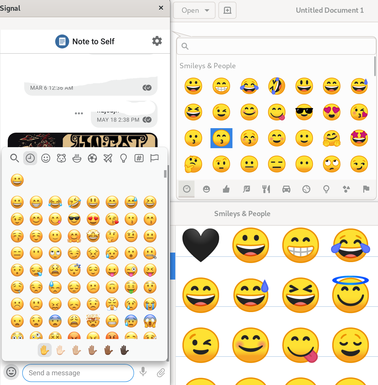 Signal does not use system emoji set or emoji picker · Issue #3521 ...