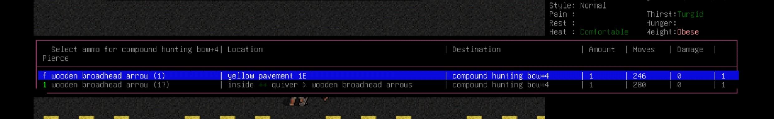Ground Arrow Load Speed > Quiver Arrow · Issue #52405 · CleverRaven/Cataclysm-DDA · GitHub