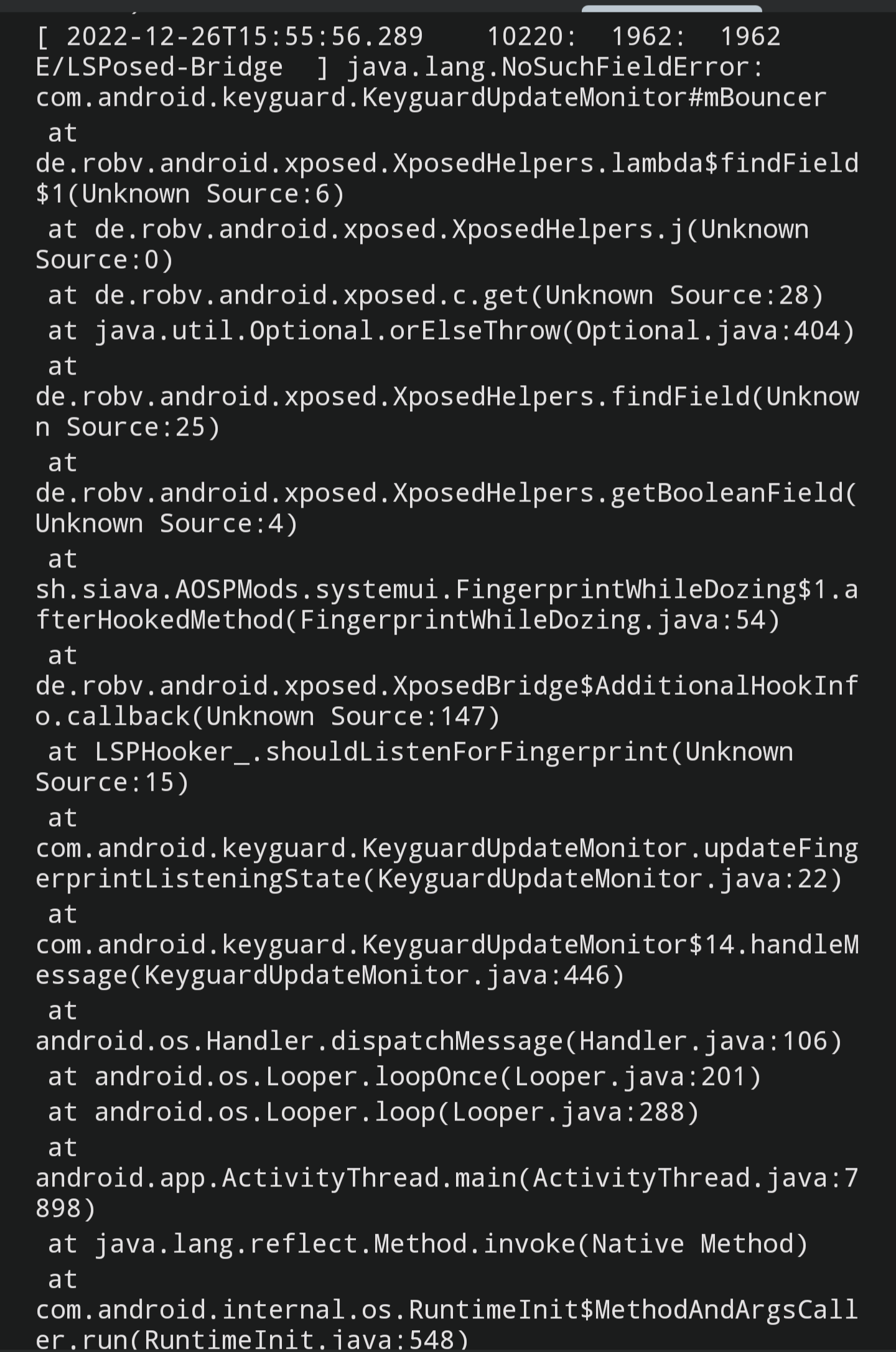 Bug No Such Field Runtime · Issue 502 · Siavash79pixelxpert · Github 