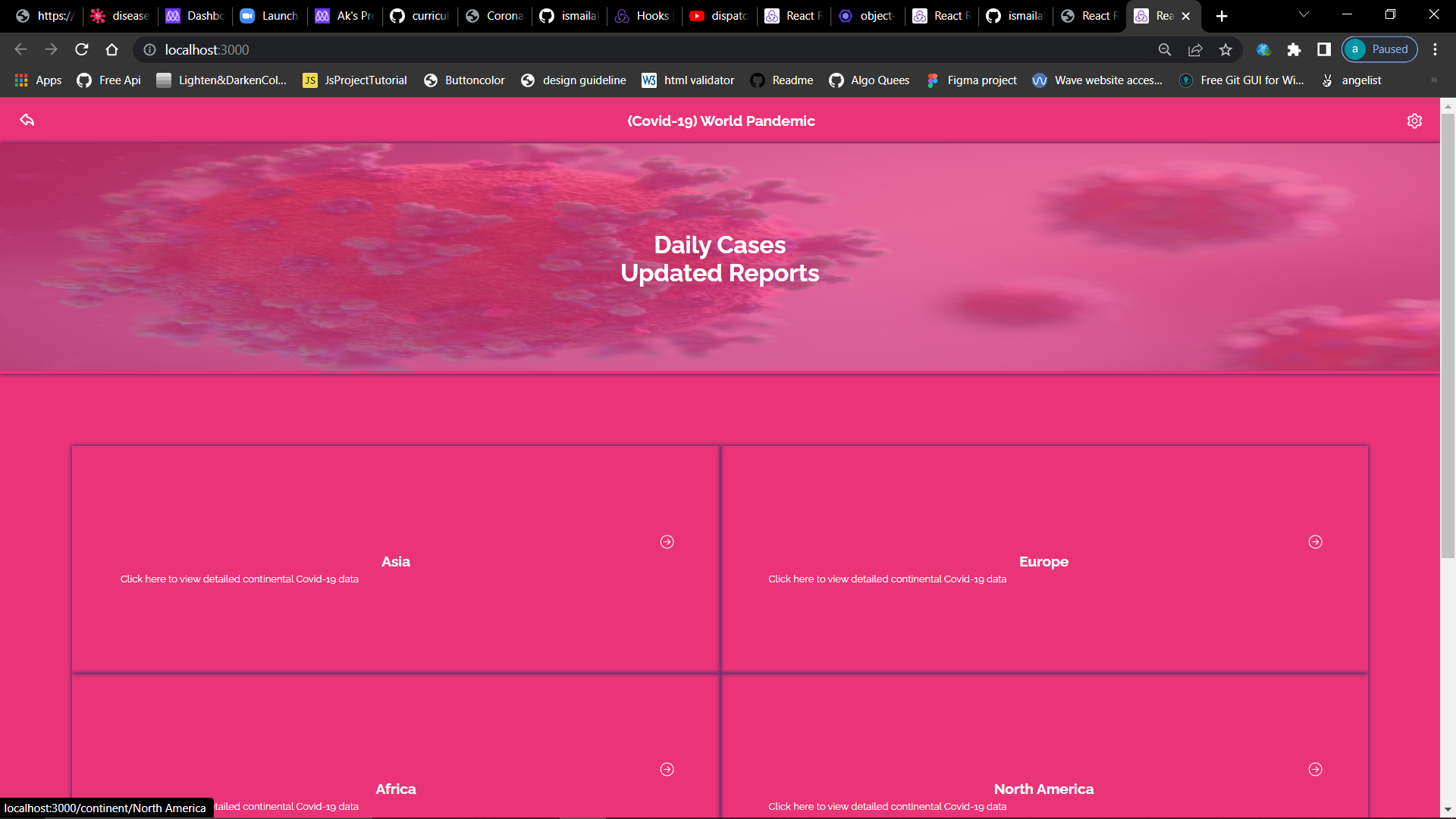 GitHub - ismailakinkunmi/covid-19-world-pandemic: This project is build with React.js, Redux and ...