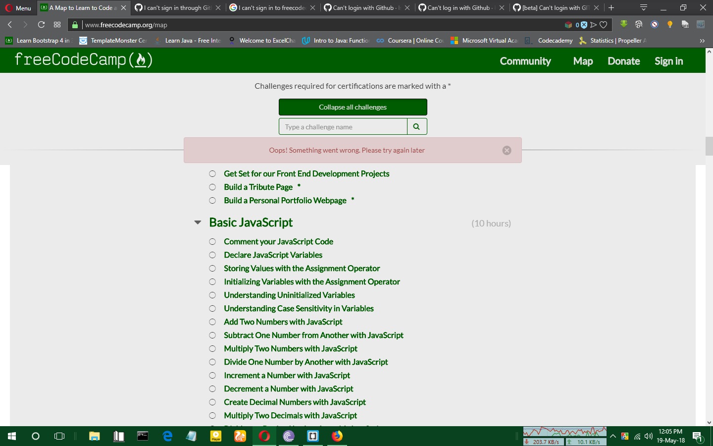 [beta] Can't login with GITHUB · Issue #9343 · freeCodeCamp/freeCodeCamp · GitHub