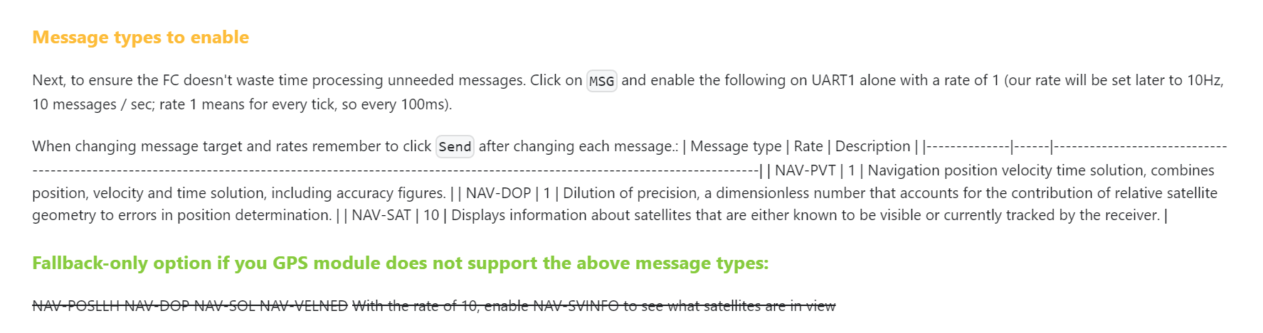 Gps Doc Table Formatting Issue Anyone With Edit Access Pls · Issue 210 · Betaflight