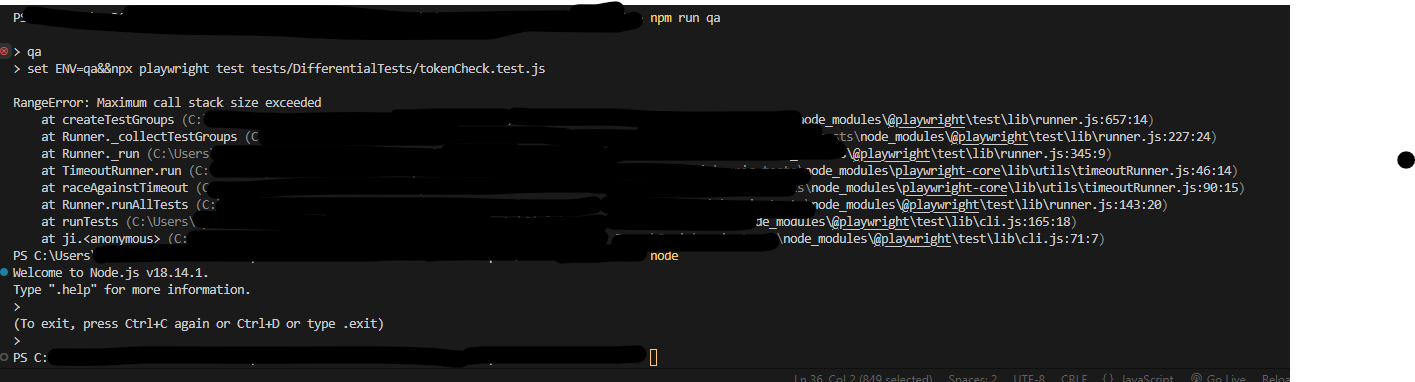 Bug Api Testing Large Volume Of Data Gives Rangeerror Maximum Call Stack Size Exceeded