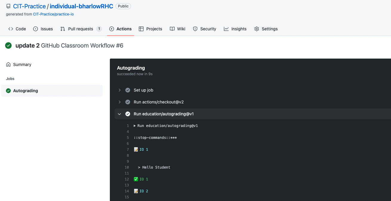 [classroom][actions] unable to fetch student's repo for auto-grading(actions) · community ...