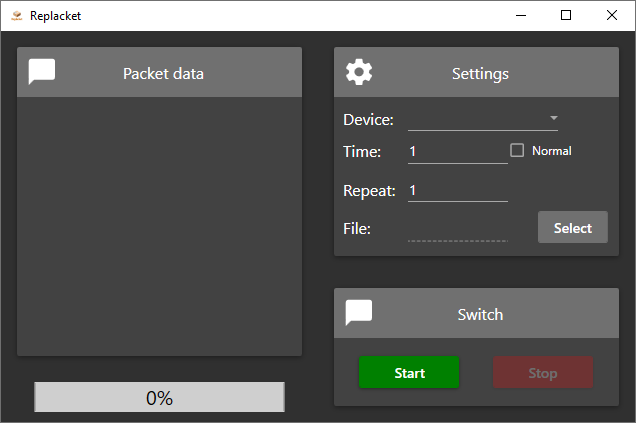 GitHub - Romeore/Replacket: Replay packets desktop application