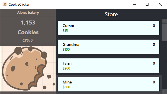 GitHub - Romeore/CookieClicker: Desktop application game