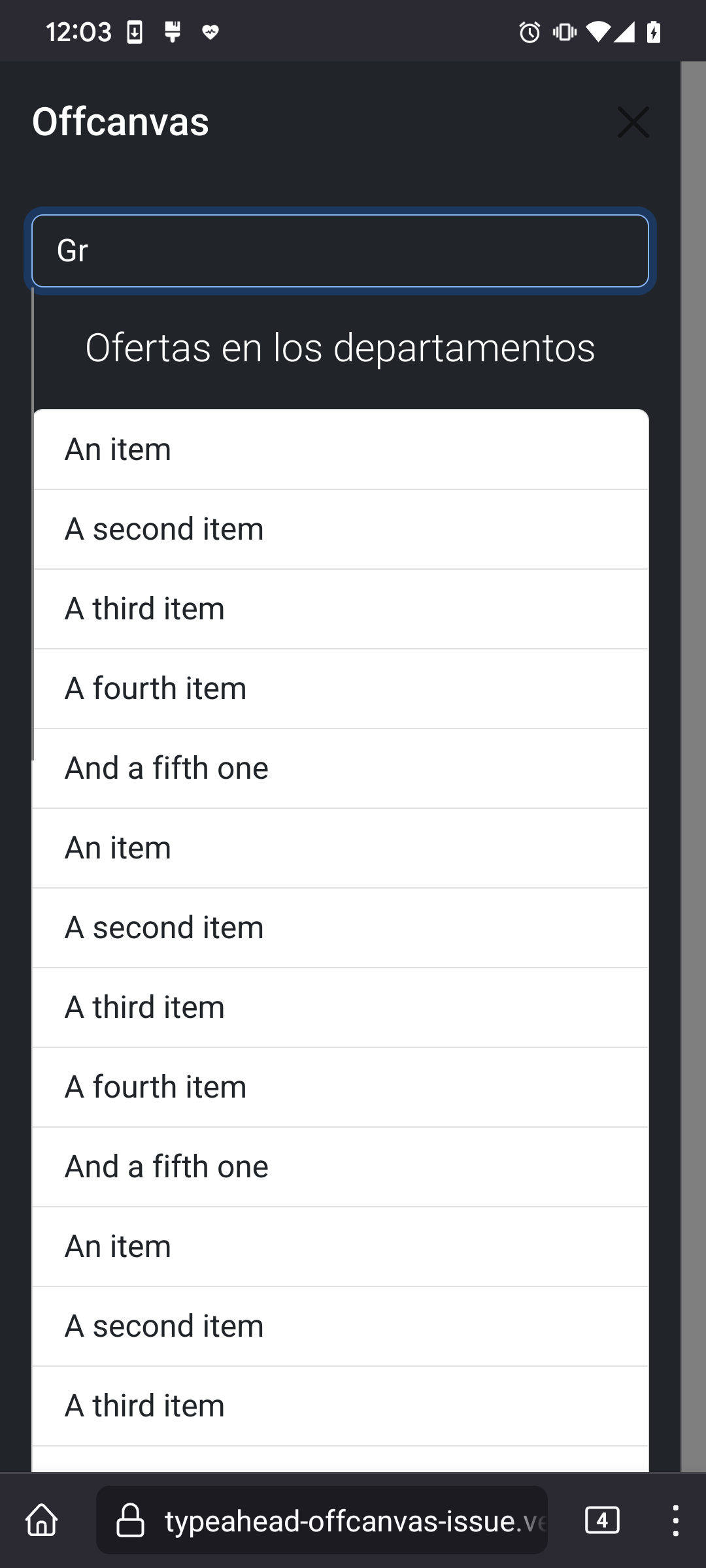 Not Displaying Suggestions Within Bootstrap Offcanvas On Firefox · Issue 47 · Digitalfortress