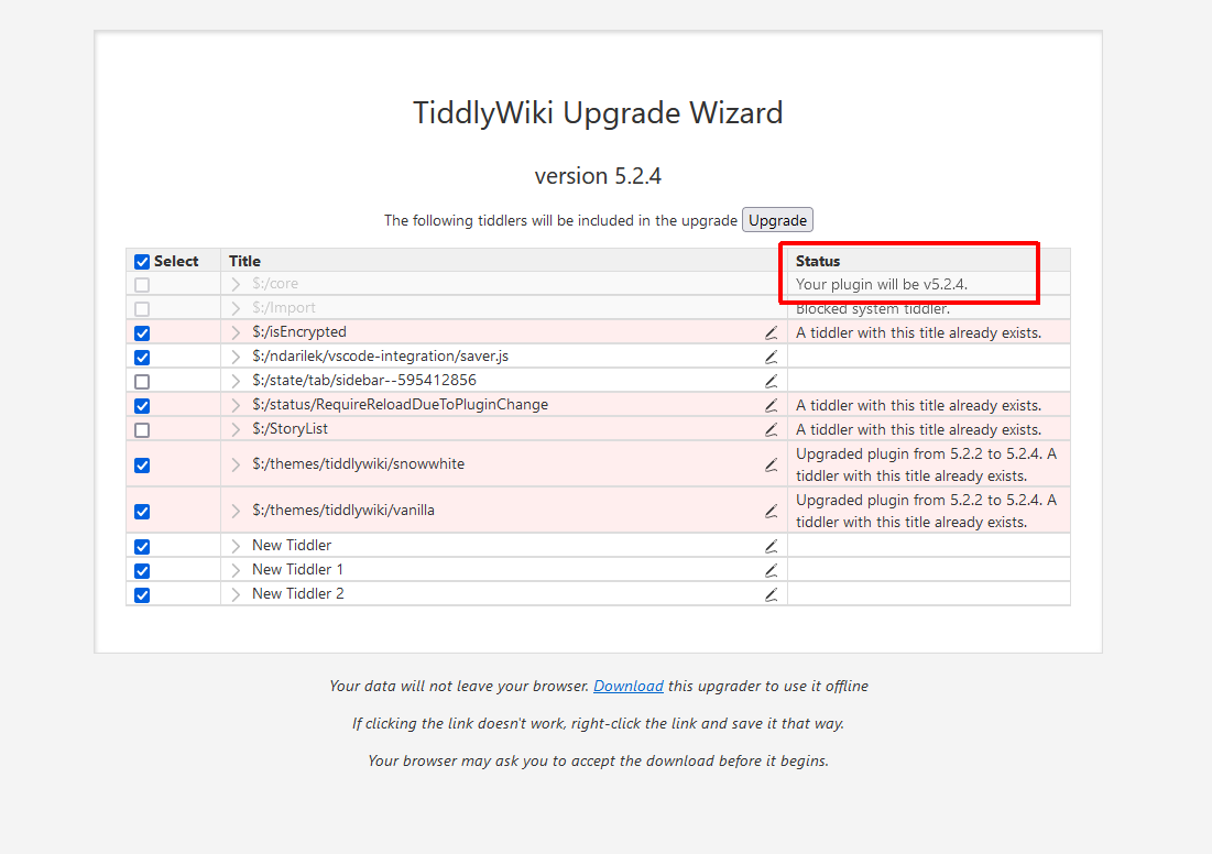 [BUG] upgrader site has contradictory message, seemingly refuses to upgrade · Issue #6869 ...