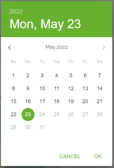 Datepicker Selected Date Css · Issue #1486 · Plant-for-the-Planet-org/planet-webapp · GitHub