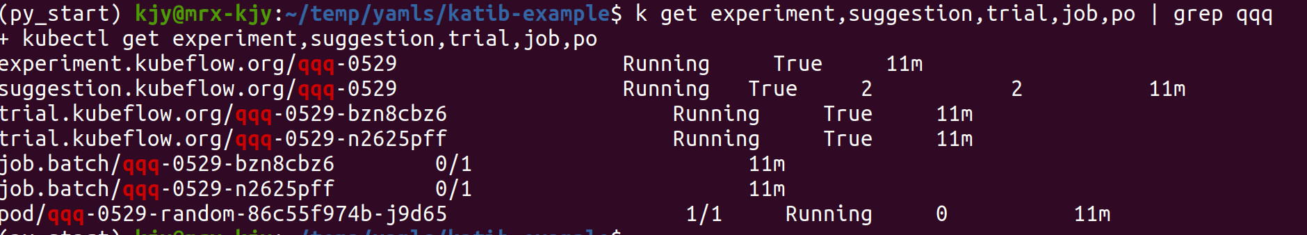 katib trial creation failed, but status stays as RUNNING · Issue #1544 ...