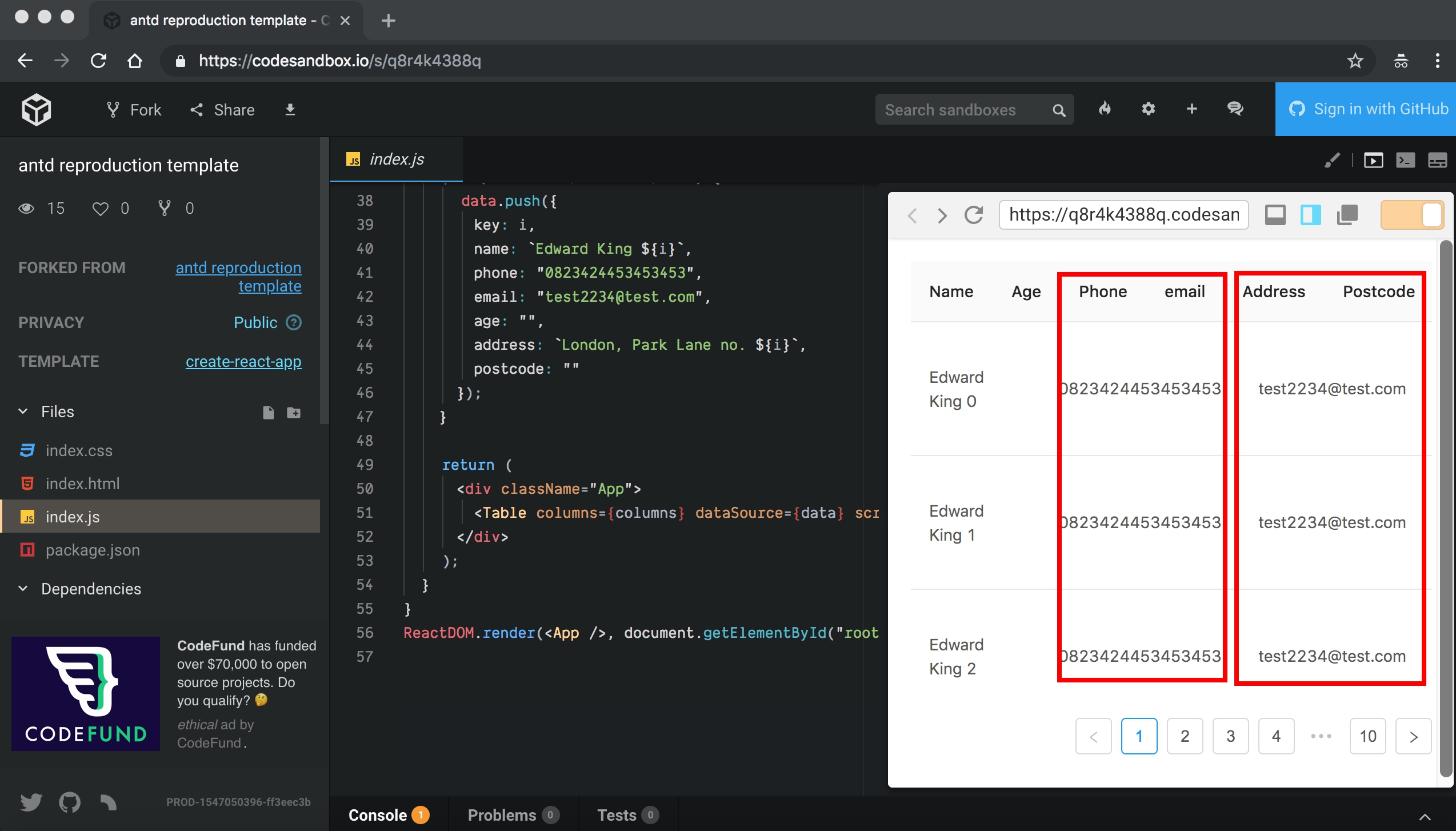 style problem Table component with scroll · Issue #14242 · ant-design ...