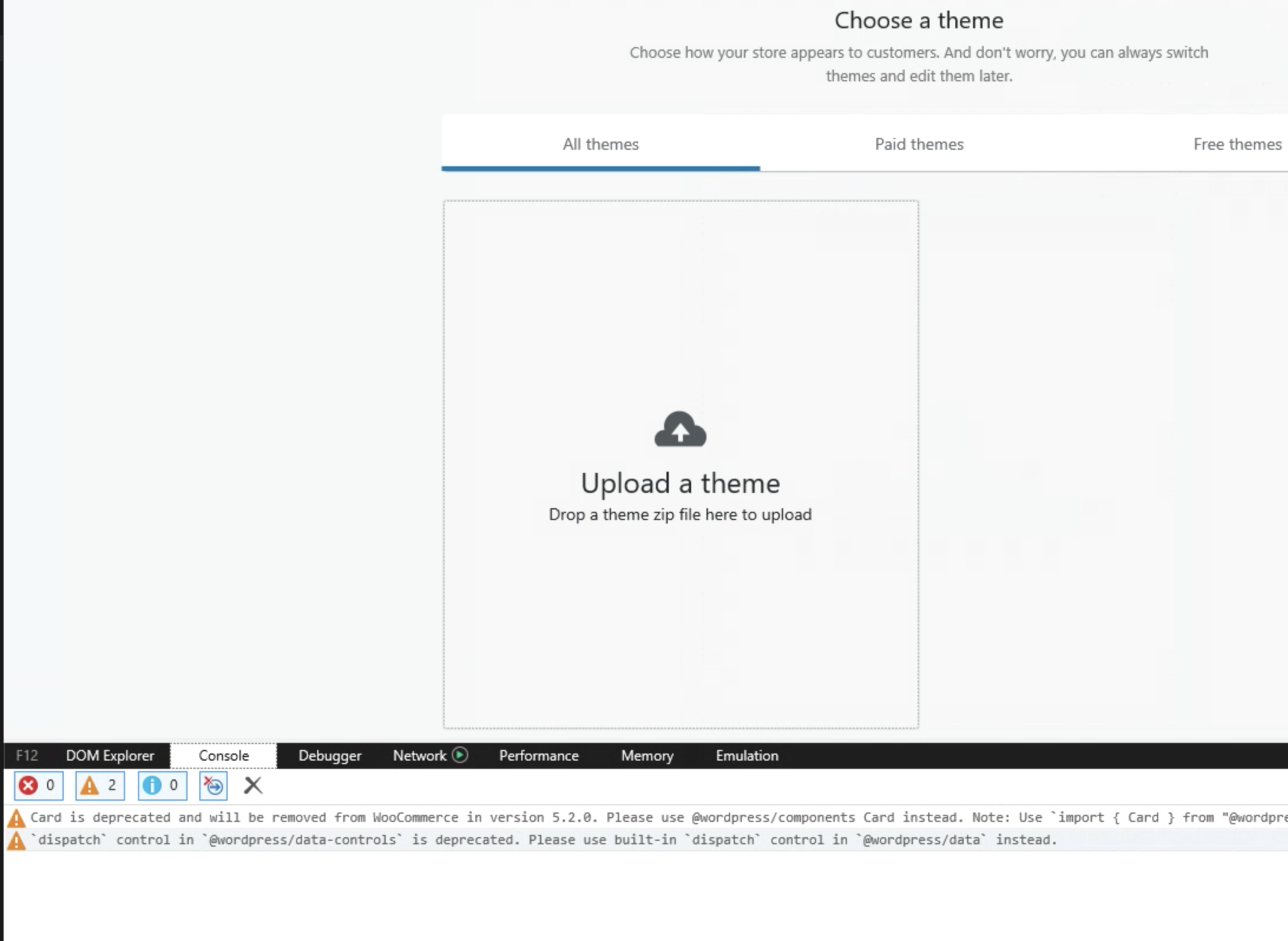 [GlobalStep - WooCommerce 5.0 RC1][IE 11] "Themes" are not visible/available during Onboarding ...