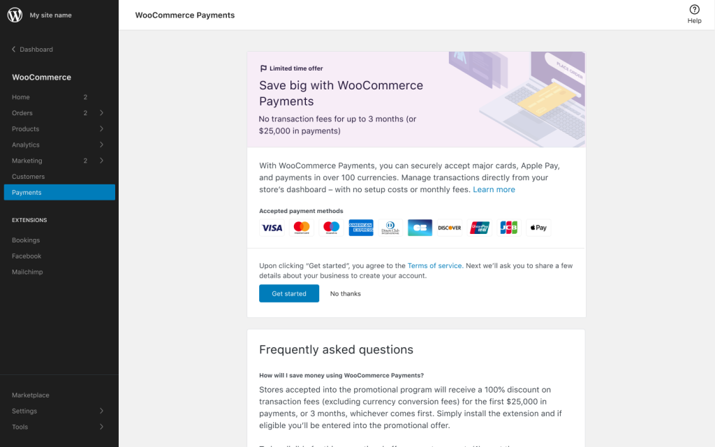 Payments Welcome Screen needs updating · Issue #33602 · woocommerce/woocommerce · GitHub