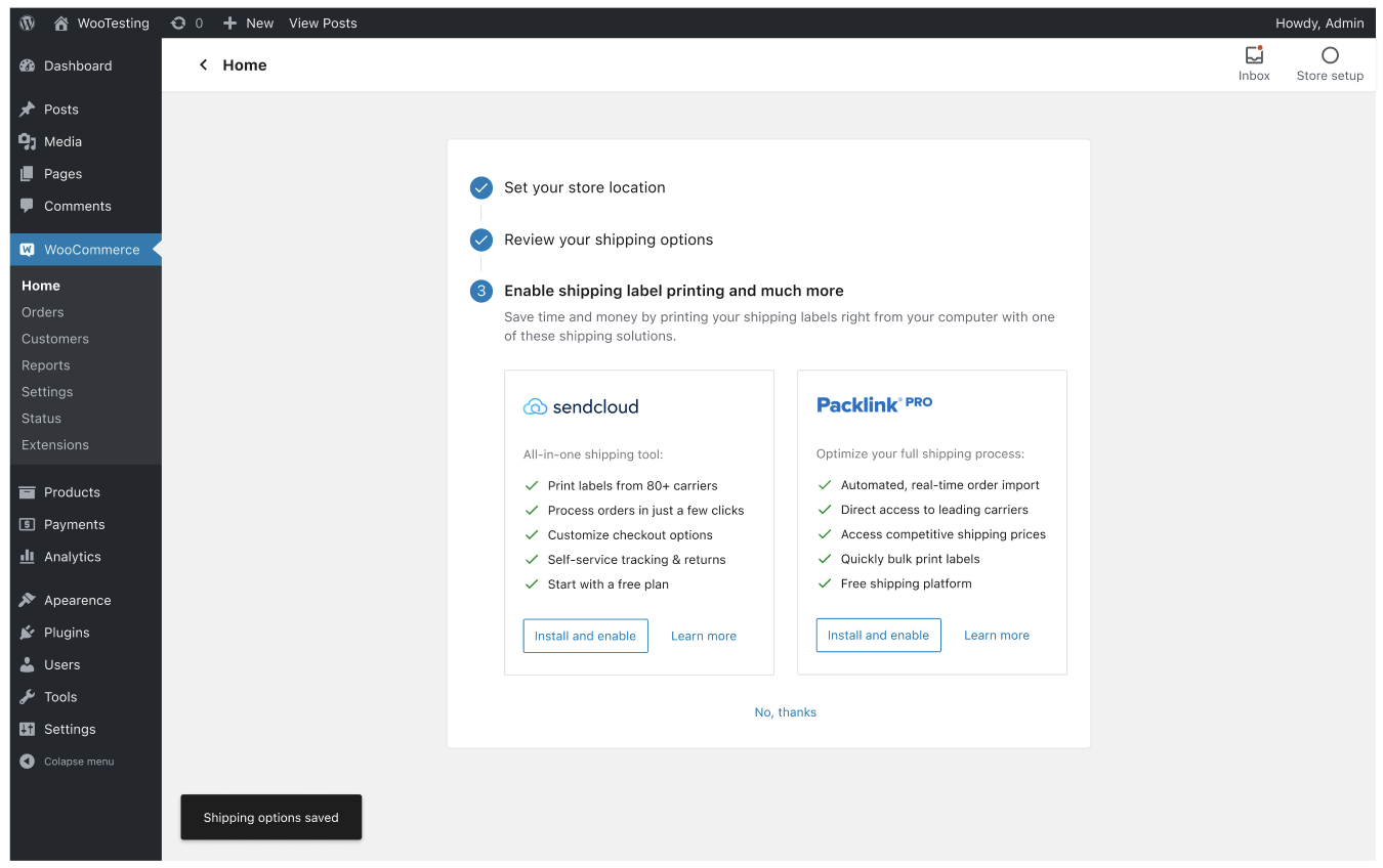 Add Skydropx, Envia, Sendcloud, Packlink to shipping task · Issue #36248 · woocommerce ...
