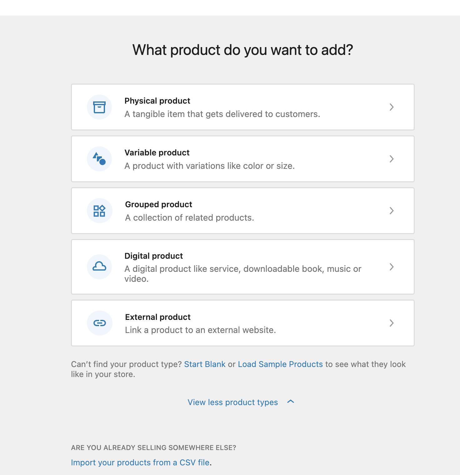 Remove product sample data from product task · Issue #38136 · woocommerce/woocommerce · GitHub