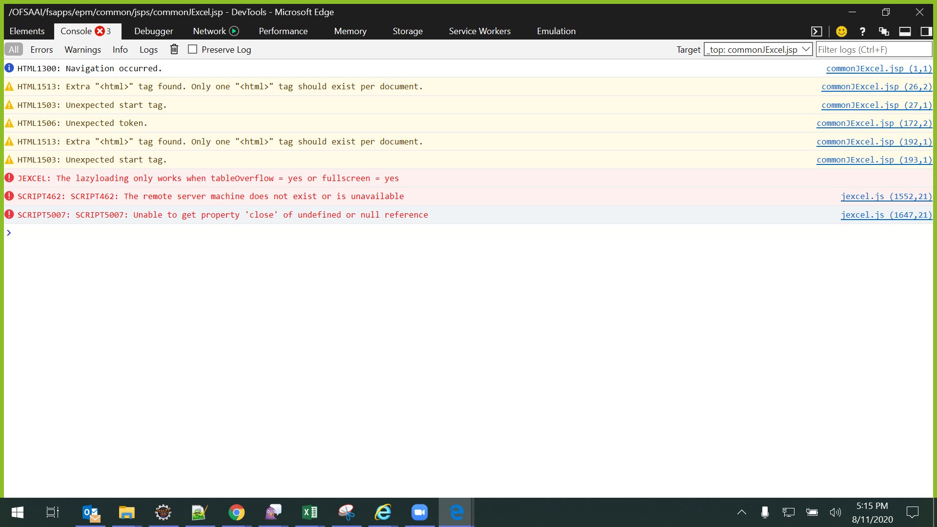 JExcel ISSUE in POPUP Window | Edge Browser · Issue #1095 · jspreadsheet/ce · GitHub