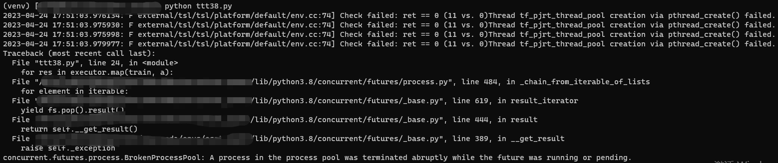 Multiprocessing Mode Raise Thread Xxx Creation Via Pthreadcreate Failed Error · Jax Ml Jax 