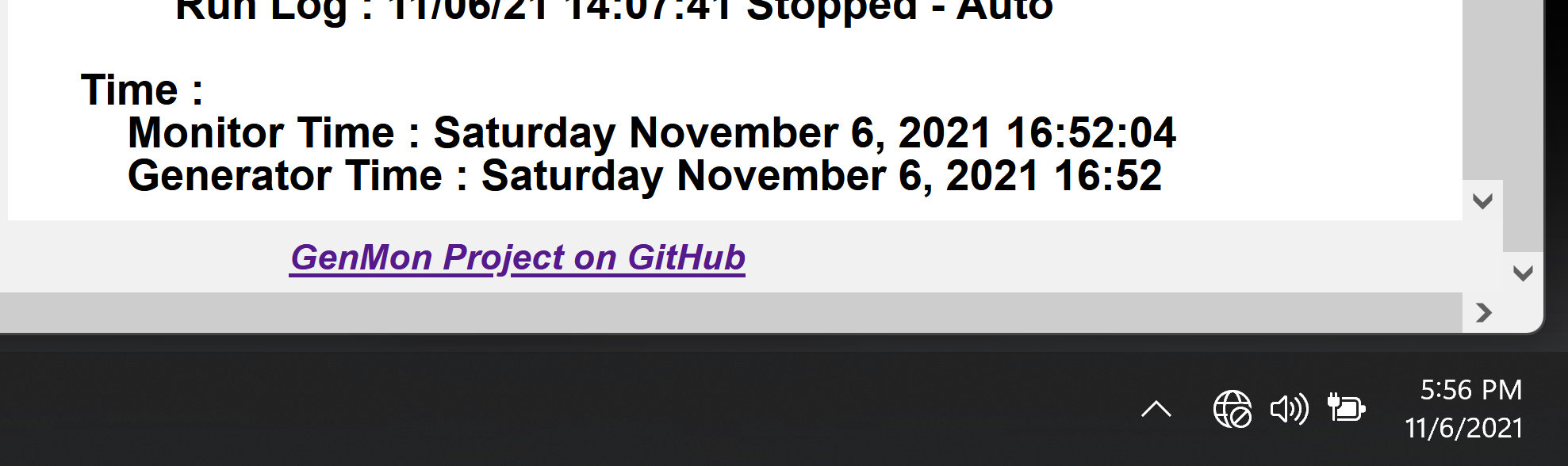 Generator clock off when GenMon power is lost · Issue #594 · jgyates ...