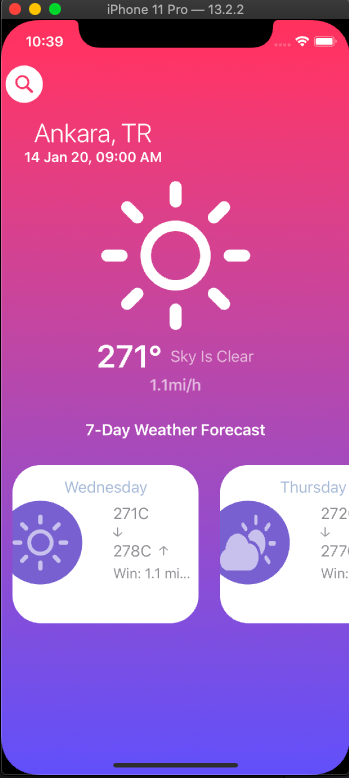 GitHub - yusufalicezik/SwiftUI-Weather: MVVM Pattern, SwiftUI and Combine Framework