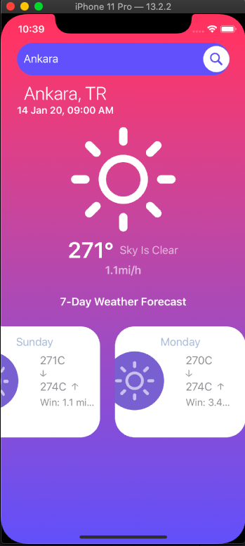 GitHub - yusufalicezik/SwiftUI-Weather: MVVM Pattern, SwiftUI and Combine Framework