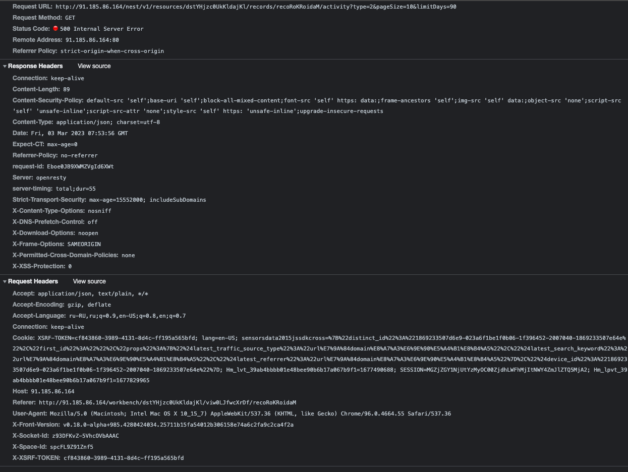 fix: BUG 500 Revision History of Records · Issue #484 · apitable/apitable · GitHub