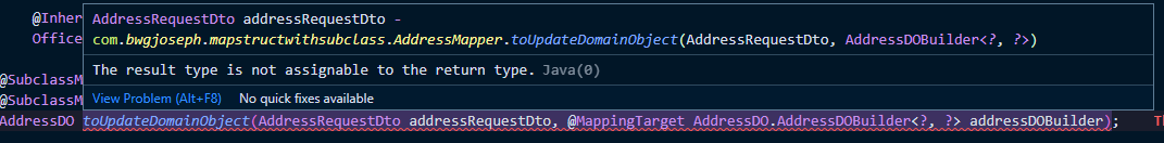 `@SubclassMapping` not working with `@Mapping` nested properties and target all · Issue #3126 ...