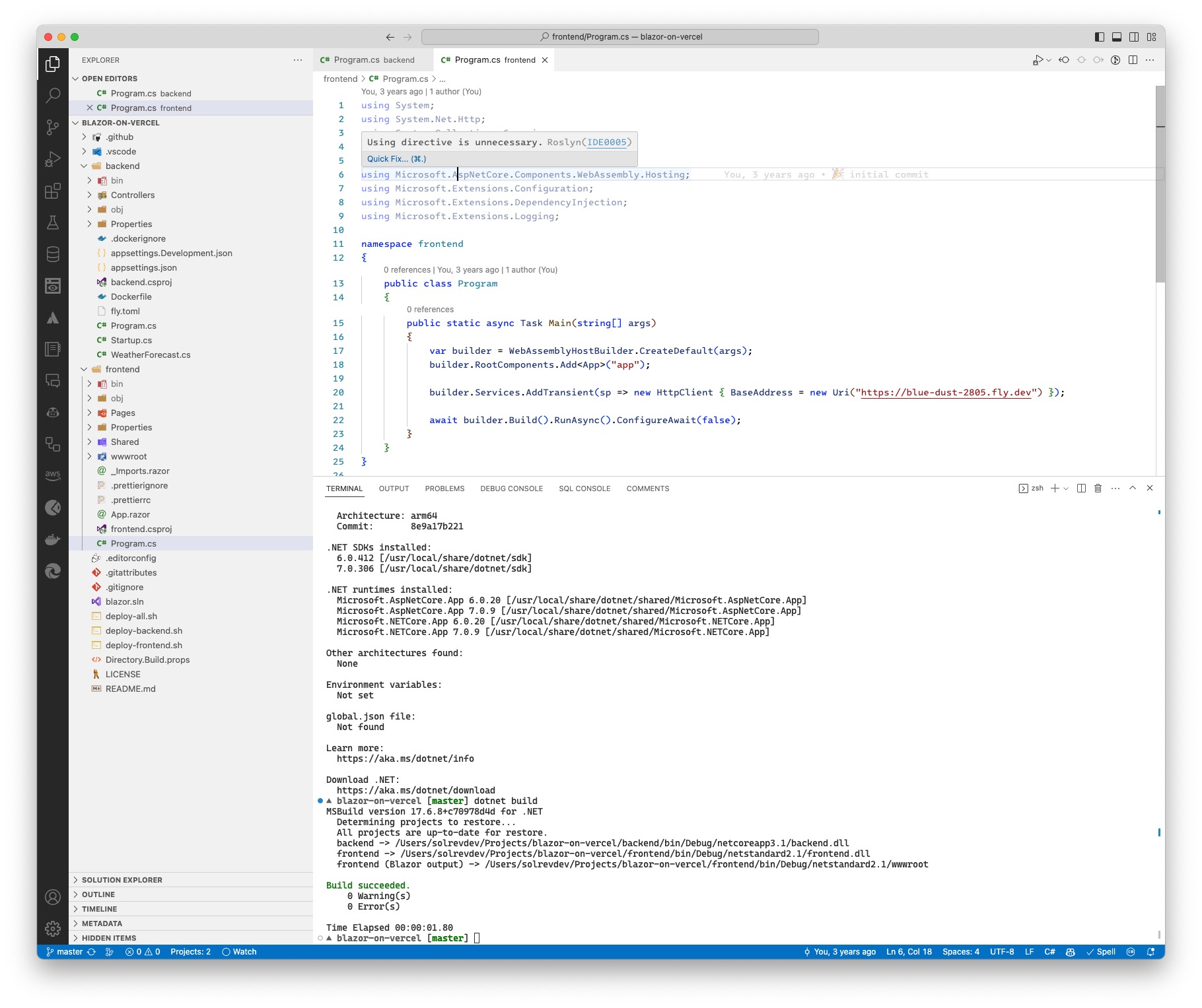 C# DevKit suggests refactorings that break build/don't compile · Issue #305 · microsoft/vscode ...