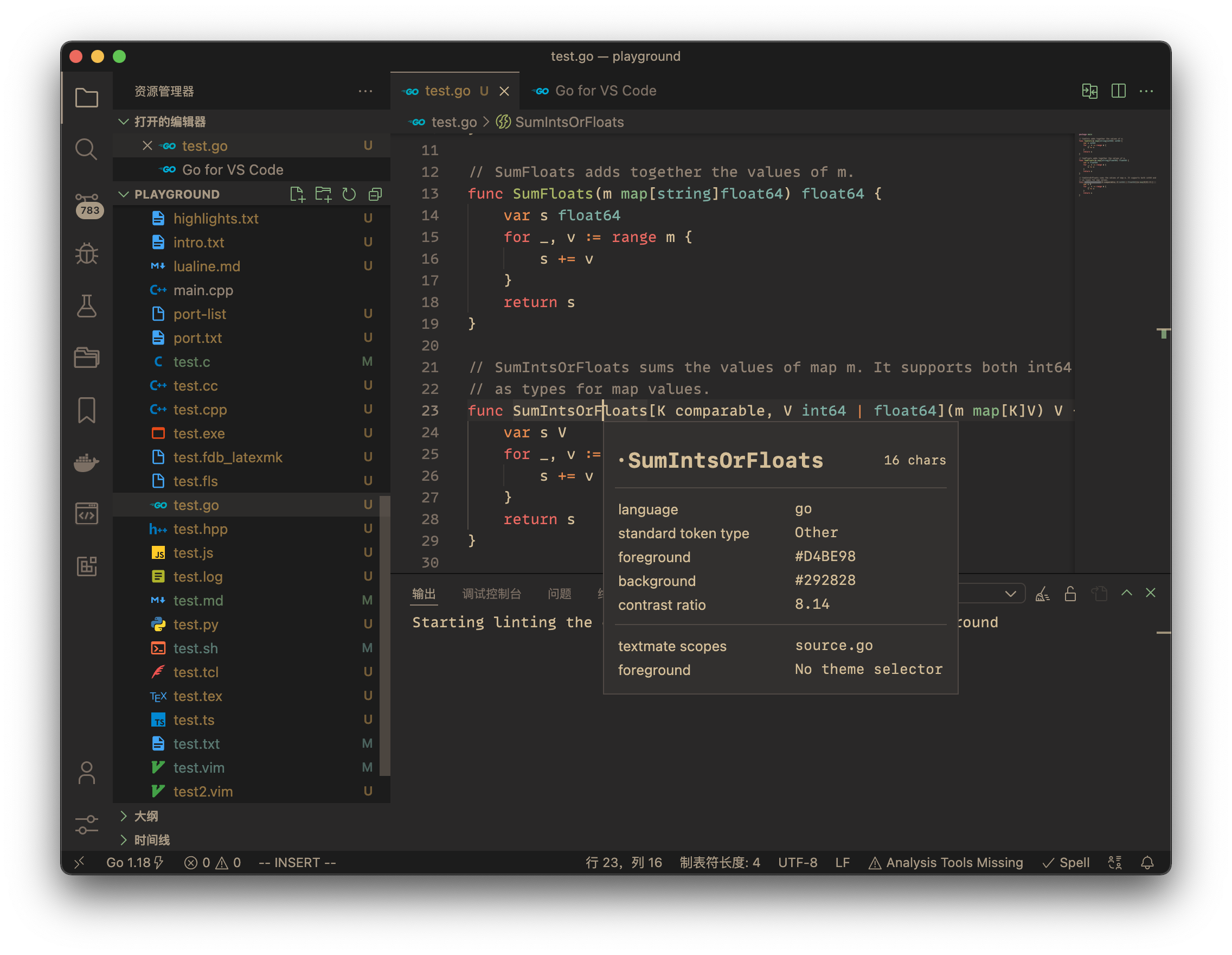 Highlight not support for go generics · Issue #142 · sainnhe/everforest-vscode · GitHub