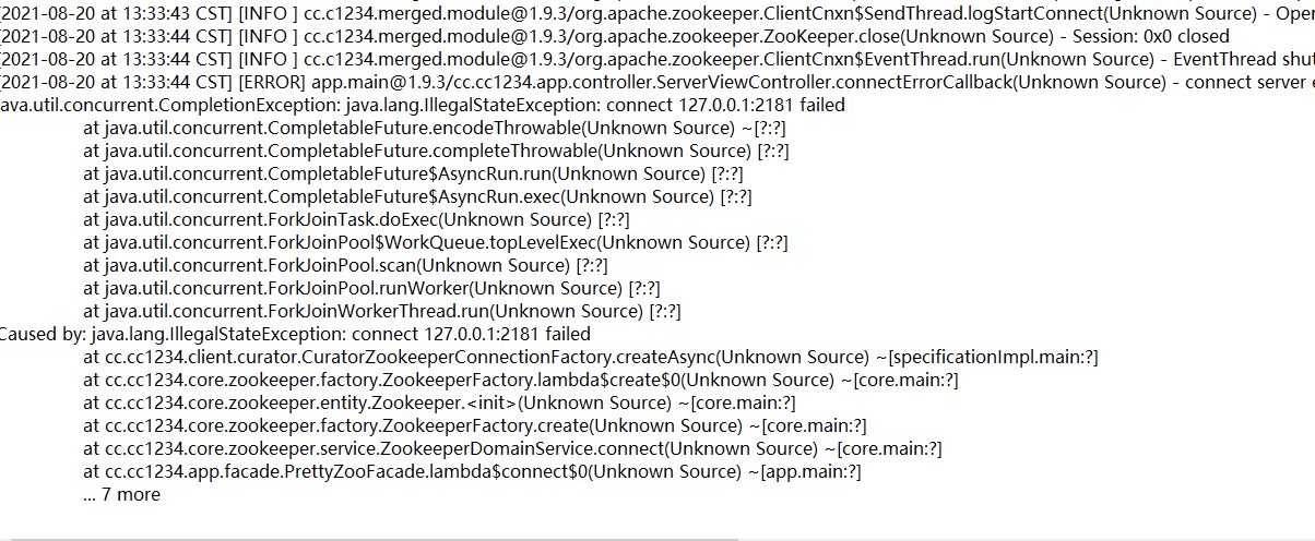 windows-msi can`t connection zookeeper-server · Issue #217 · vran-dev/PrettyZoo · GitHub
