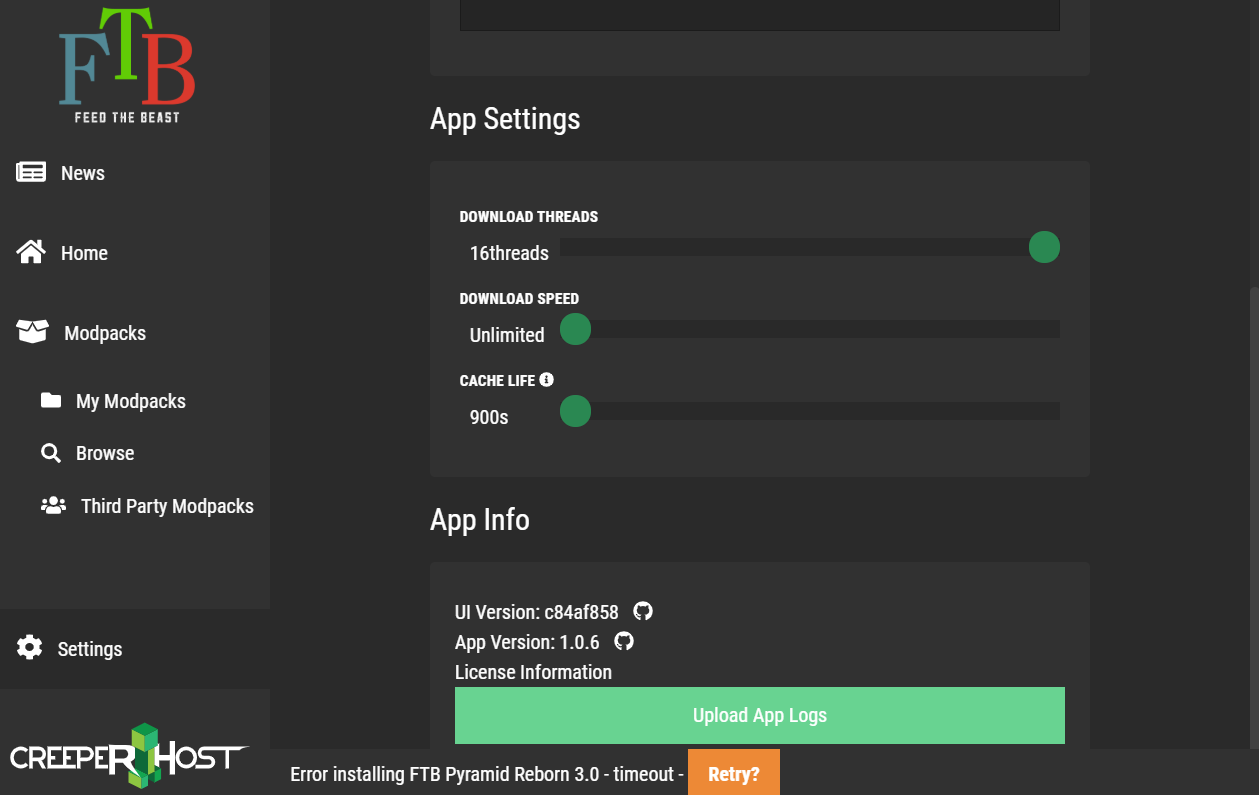 [Bug] Integrity Check Timeout on instances. · Issue #89 · FTBTeam/FTB-App · GitHub