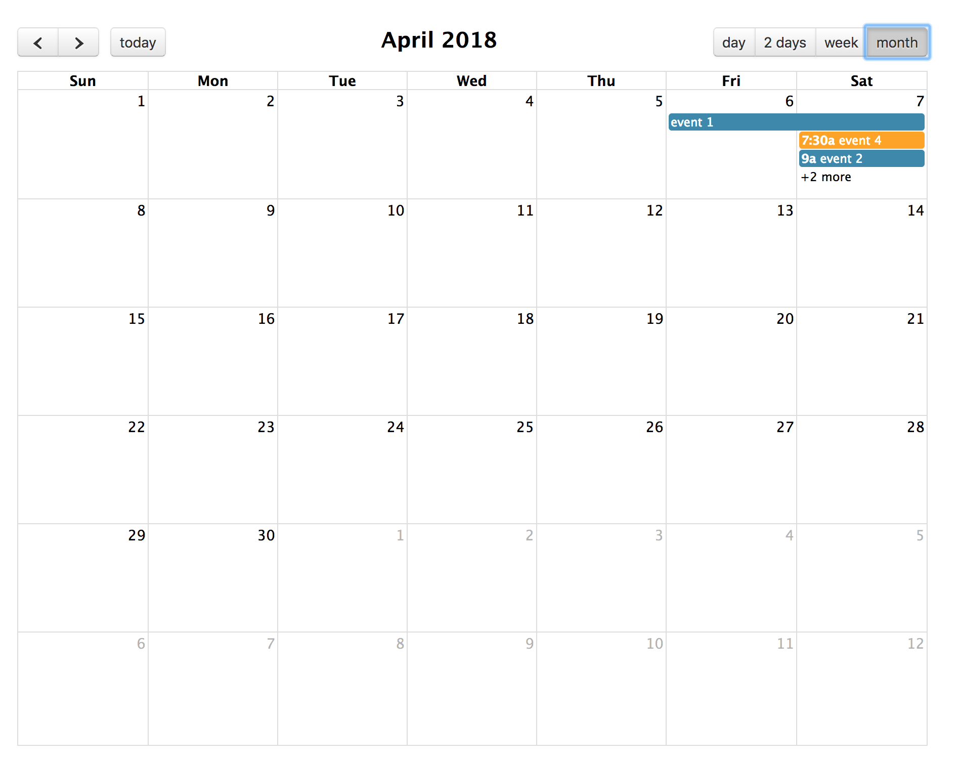 Feature Request Monthly Calendar View · Issue 109 · Stephenchou1017react Big Scheduler · Github