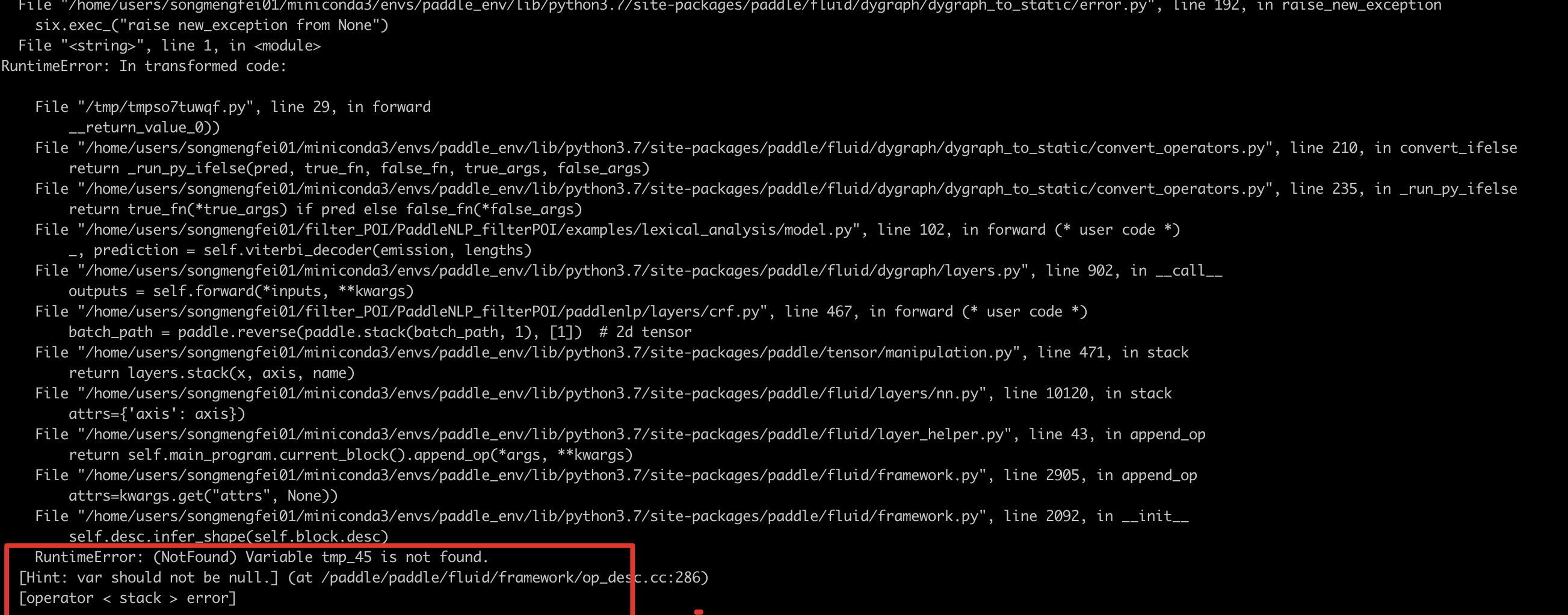 动态图参数导出为静态图参数时报错numpy.AxisError: axis 0 is out of bounds for array of dimension 0 · Issue #848 ...