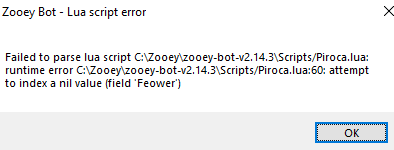 Problems with lua script. · Issue #880 · Masuzu/ZooeyBot · GitHub