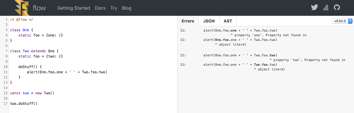 Static Property Issue · Issue 4773 · Facebookflow · Github 1724