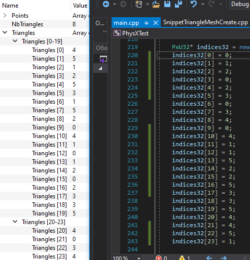 Сorruption of triangular mesh data · Issue #278 · NVIDIAGameWorks/PhysX ...