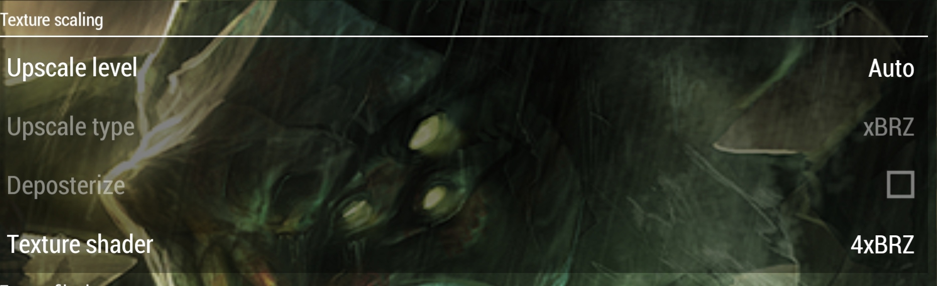 [Android] [Vulkan] [Texture Scaling] Upscale level auto, 2x, 3x + Texture shader 4xBRZ can cause ...