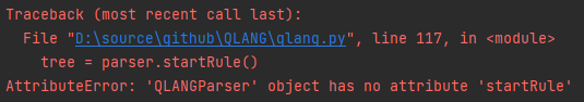 startRule() is not found in python target · Issue #3244 · antlr/antlr4 · GitHub