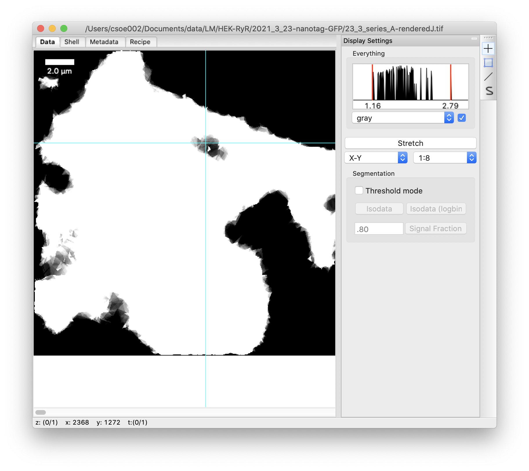 [BUG] dh5view display scaling not working/robust with latest xyztc ...