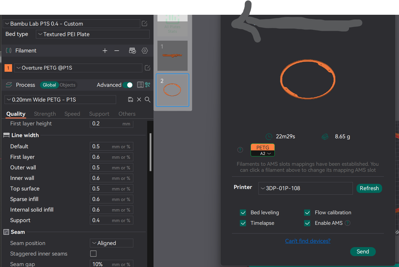 P1S print options also have 'Flow Calibration' option... · Issue #1874 · SoftFever/OrcaSlicer ...