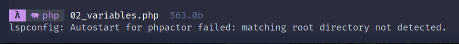 Phpactor Server Shows Phpactor Failed Matching Root Directory Not 5936
