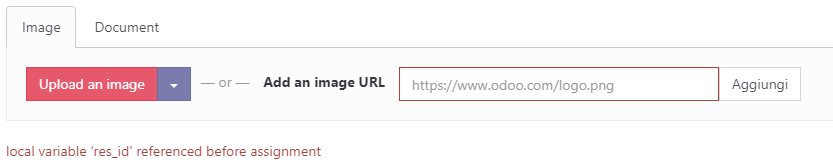 Odoo11 Issue Loading Image In Web Editor Local Variable Resid Referenced Before Assignment