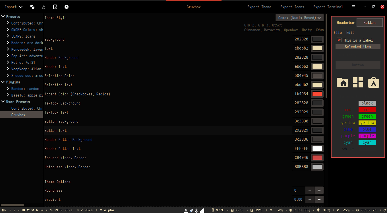 Get Black Background Color In Gtk3 Apps · Issue 200 · Themix Projectthemix Gui · Github