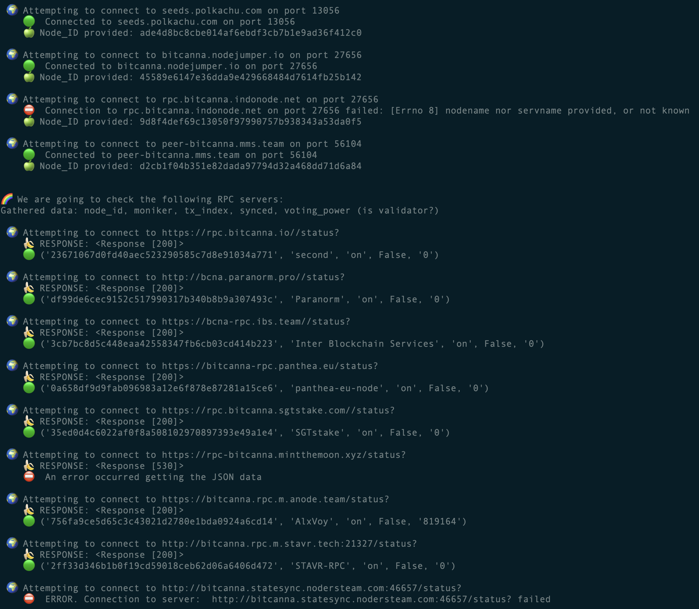 Github Bitcannaglobalcheckvalidatorservices A Simple Tool To Check Validators Services