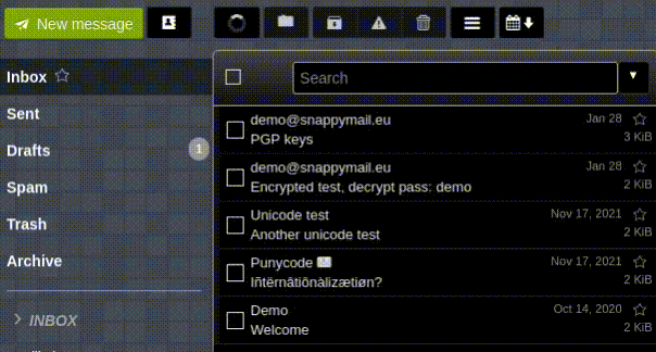 Can't copy an e-mail to another folder · Issue #532 · the-djmaze/snappymail · GitHub