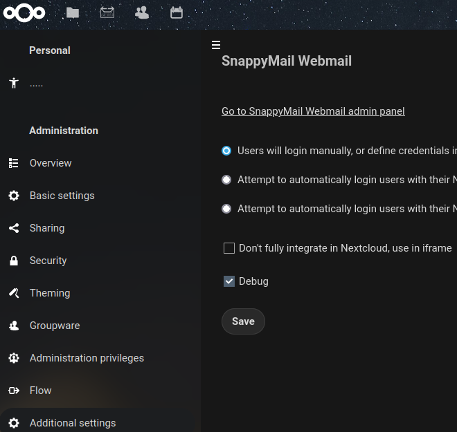 Cannot access Snappymail in Nextcloud with Gmail · Issue #1114 · the-djmaze/snappymail · GitHub