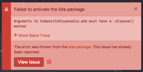 Disabling/re-enabling Kite plugin results in error · Issue #678 · kiteco/issue-tracker · GitHub
