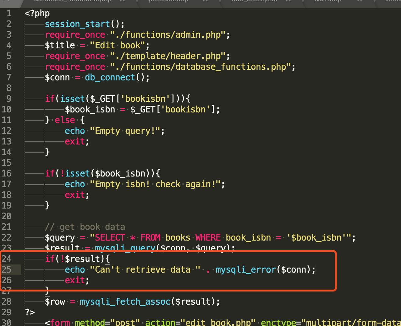 there is a sql injection vulnerability in admin_edit.php parameter "bookisbn" · Issue #12 ...