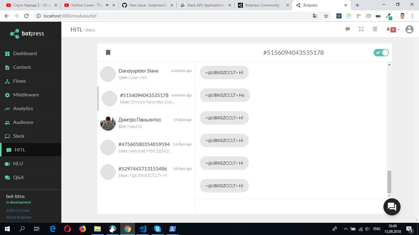 HITL+Slack: Incorrect HITL messages · Issue #433 · botpress/v12 · GitHub